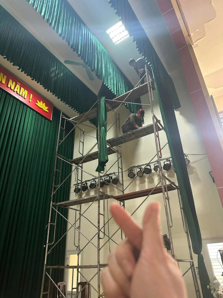 Rèm Sân Khấu Hội Trường Vải Nhung Hàn Quốc